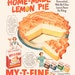 RETRO PIE AD Vintage Cooking Ad Mid-Century Poster Classic