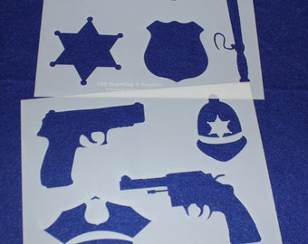 Police stencil | Etsy