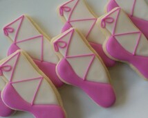 Unique ballet shoe cookies related items | Etsy