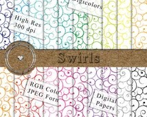 Popular items for swirl paper on Etsy