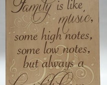 Popular items for family is like music on Etsy