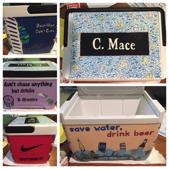 Custom Hand Painted 9qt Cooler