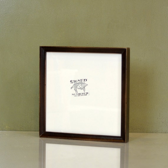 10x10" Square Picture frame in Foxy Cove Style with Vintage White ...