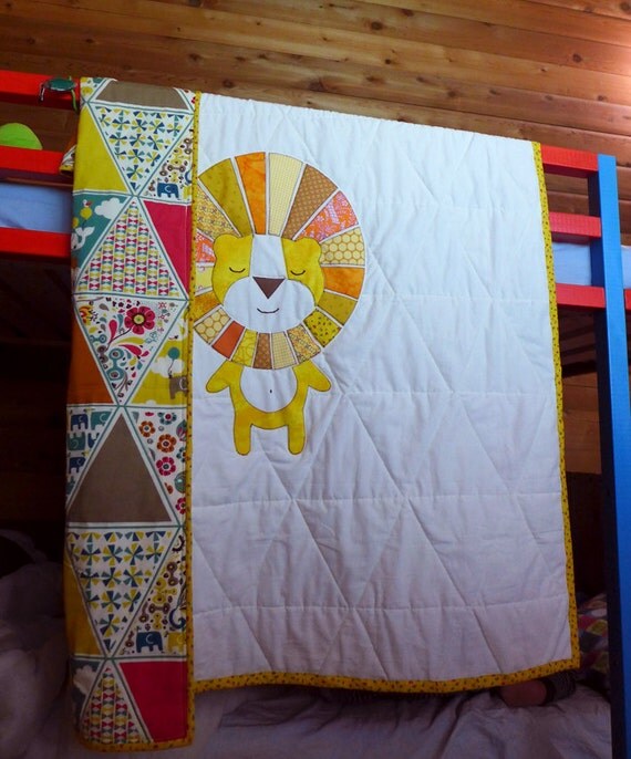 NEW Sleeping Lion Quilt Pattern PDF EASY quilt pattern