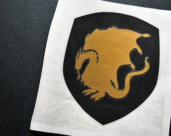 Shield sticker | Etsy