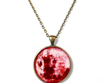 Red moon jewelry | Etsy