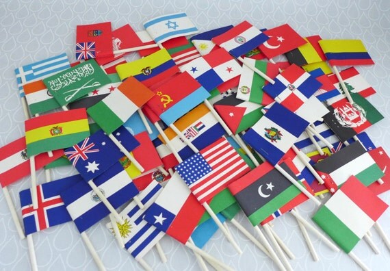 Small International Flags 68 Vintage Flags United Nations