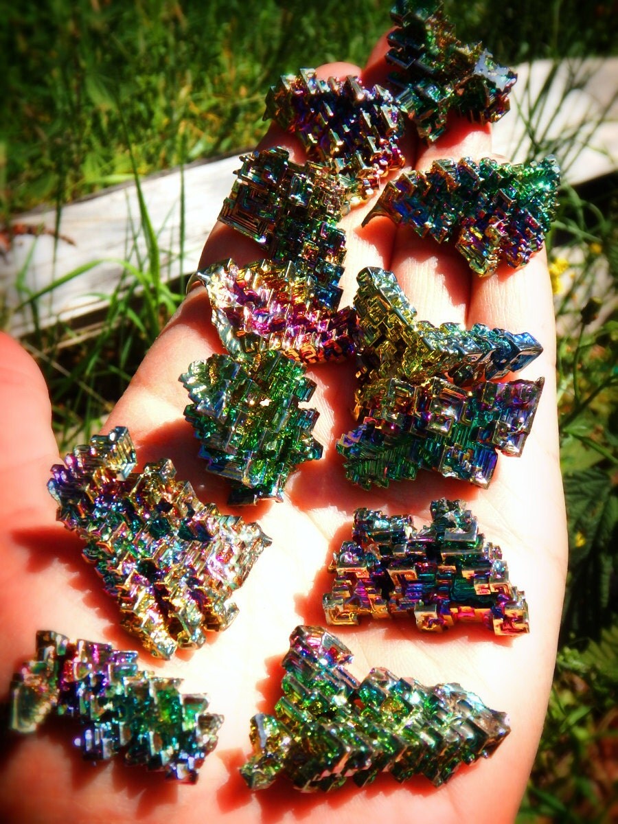 Small Rainbow Bismuth Specimen From Germany