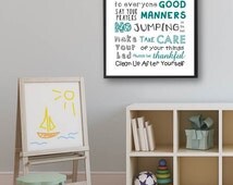 Popular items for bedroom rules on Etsy