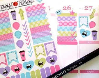 School College Organizing Stickers Headers Notebook by LillyTop
