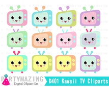 Popular items for kawaii clipart on Etsy