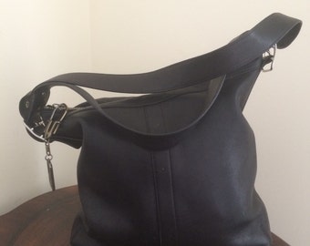 COACH 9966 Vintage Legacy Black Leather Shoulder by Fabsaverdeals