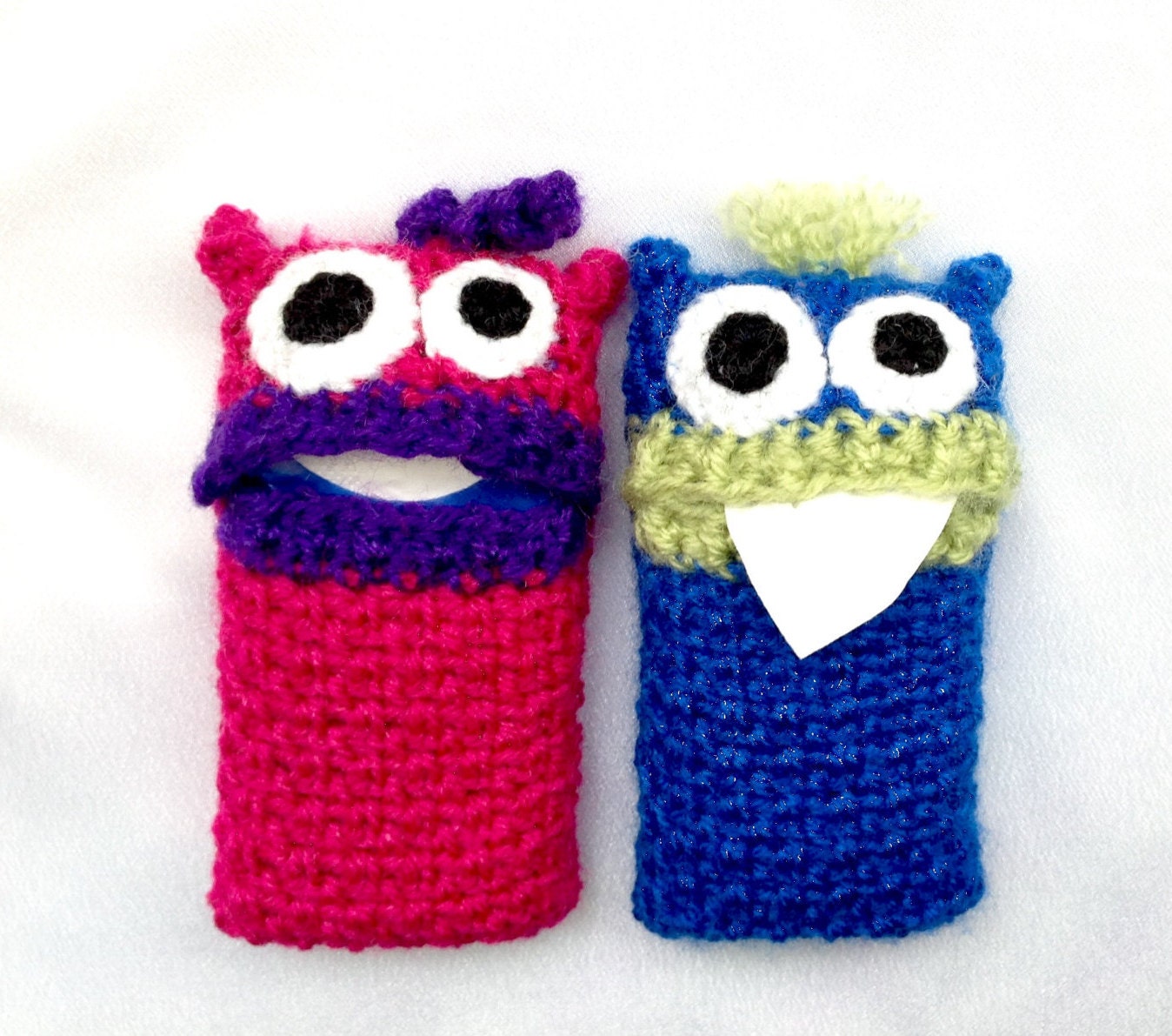 Tissue Monsters Fun pocket tissue covers by HookedoPatterns
