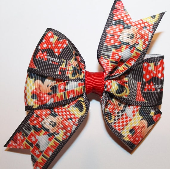 Minnie Mouse Hair Bow Minnie Mouse Bow Minnie Hair Bow