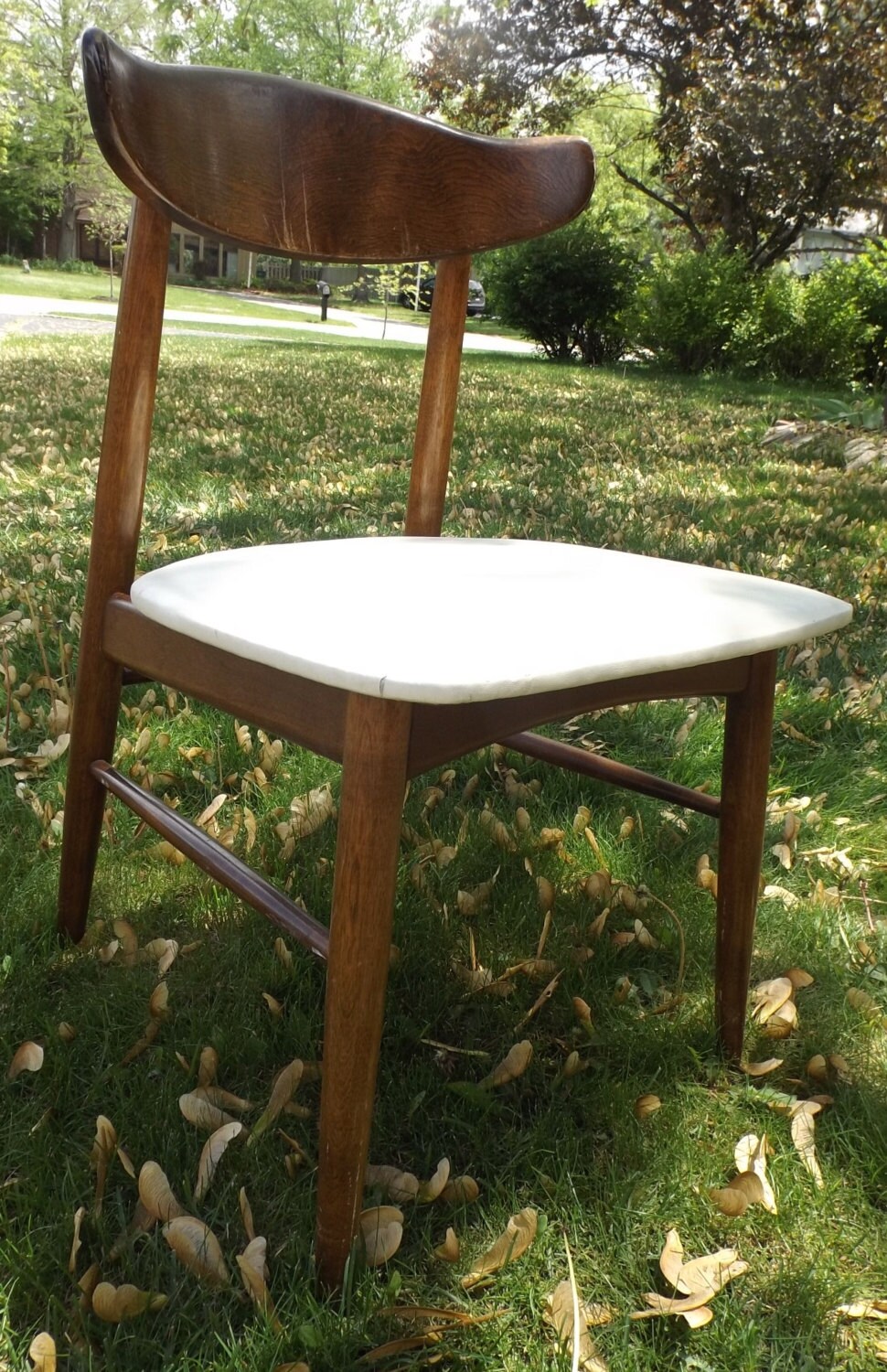 Danish Modern mid century atomic side chair by Baumiitter – Haute Juice