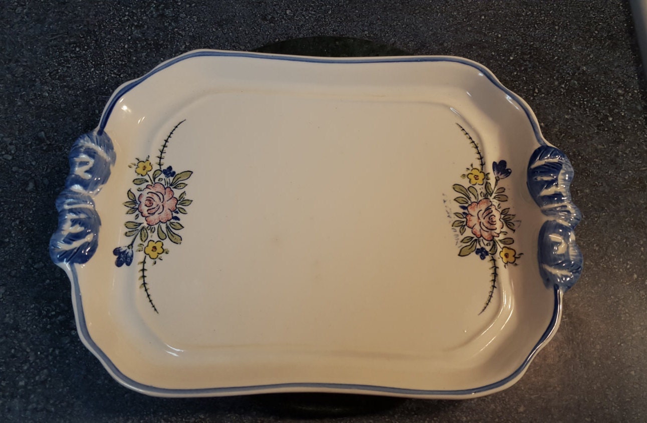 Vintage Hand Painted Ceramic Decorative Platter – Haute Juice