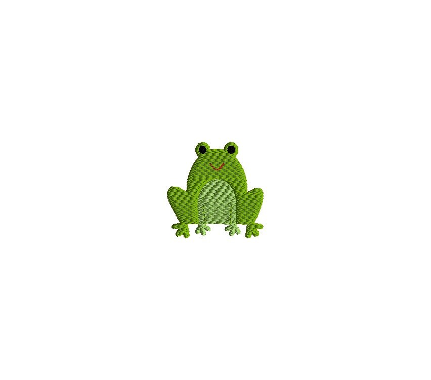 Mini Frog Machine Embroidery Design-INSTANT DOWNLOAD