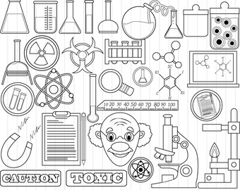 Science clipart | Etsy