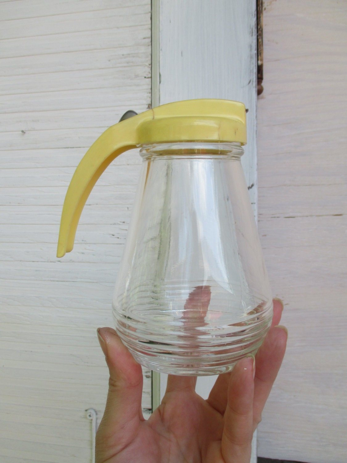 vintage yellow kitchen, syrup container, retro kitchen, 50’s kitchen ...