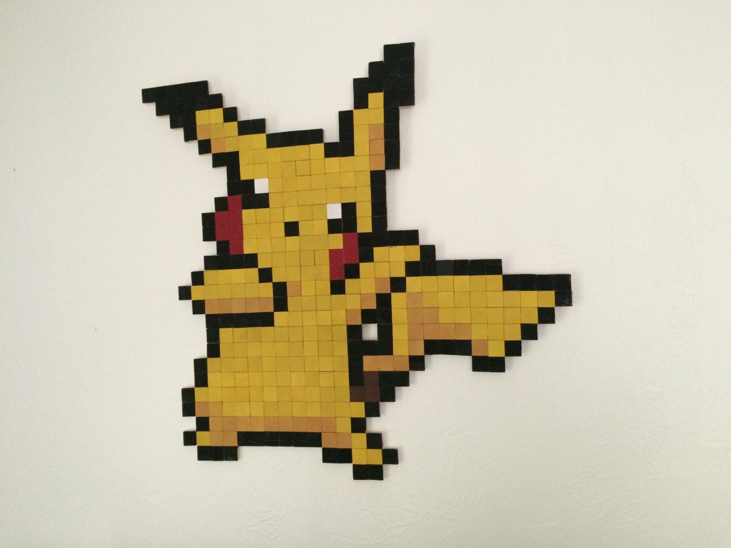 Pokemon Pikachu 8-bit Wood Pixel Wall Art