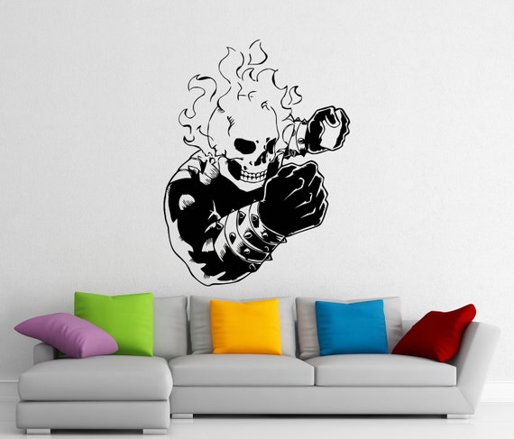 Ghost Rider Stickers Wall Vinyl Decals Home Interior Murals