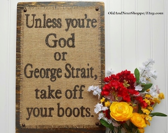 George strait sign | Etsy