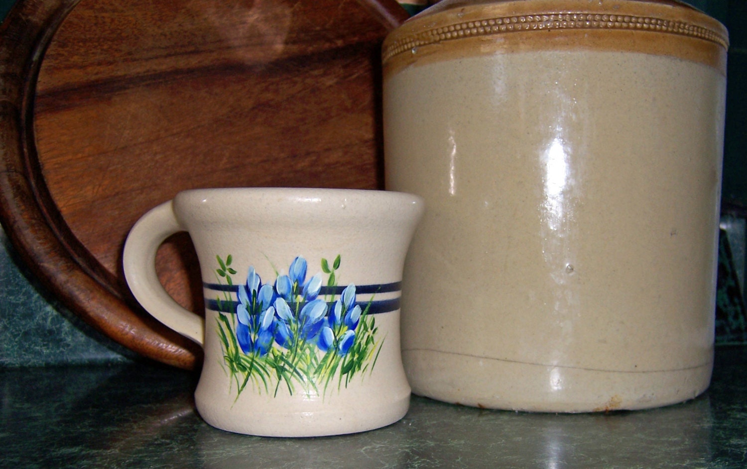 Vintage Bluebonnet Mug Marshall Pottery Marshall, Texas, Signed by ...