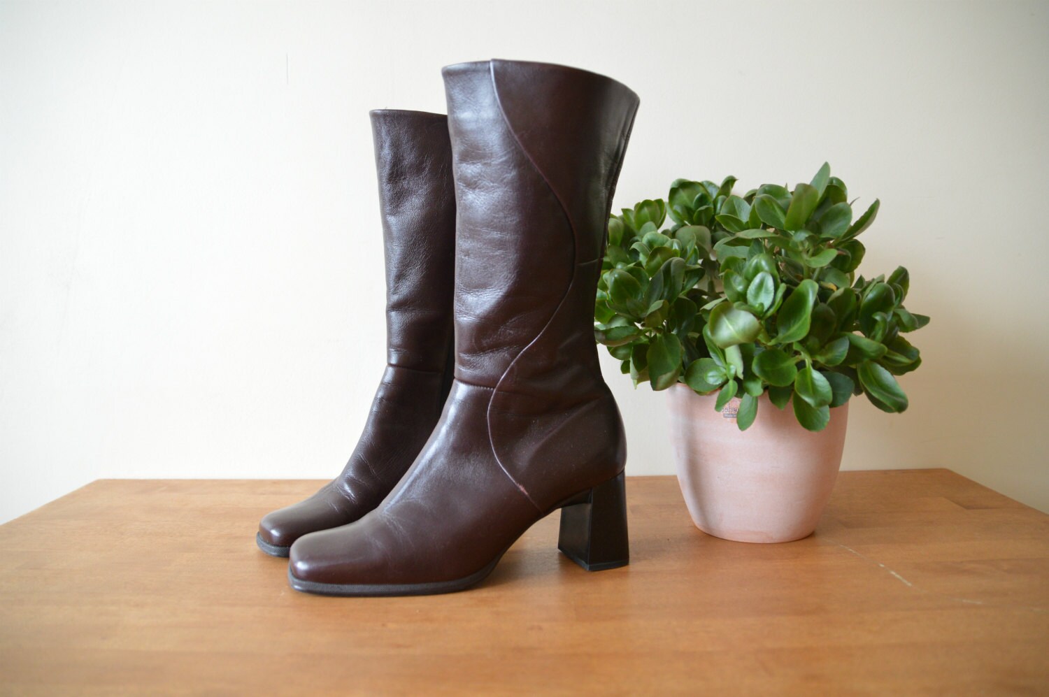 90s Gabor Red Leather Boots – Haute Juice