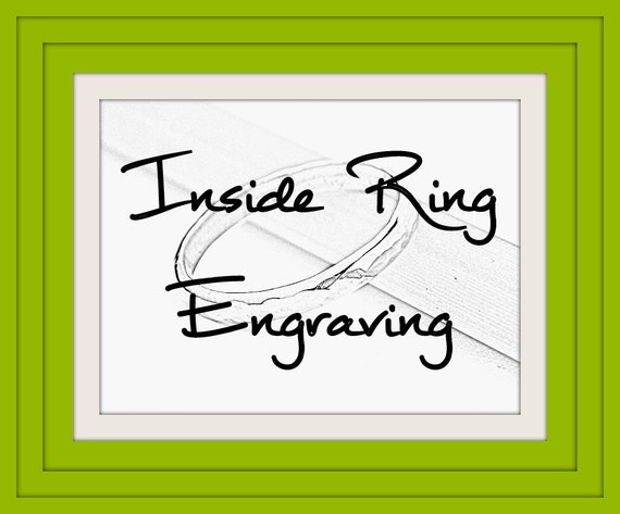 Inside Ring Engraving: ring engraving, engraving, custom ring engraving ...