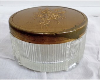 Powder puff jar | Etsy