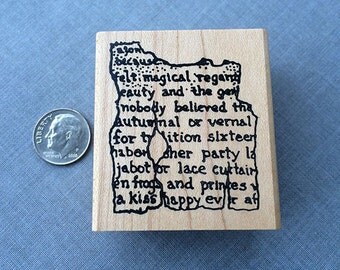 Grid Background Rubber Stamp by YorksLittleArtStudio on Etsy