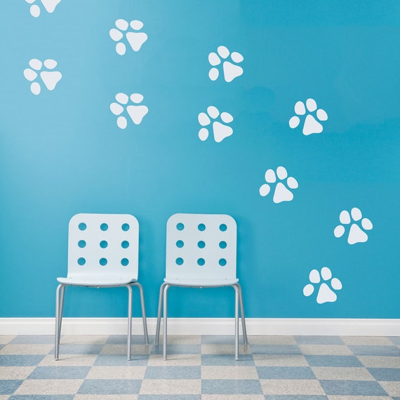 Dog Paw Prints Wall Decal Dog Paw Decal Paw Print Decal