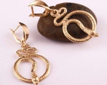 Unique snake earrings related items | Etsy