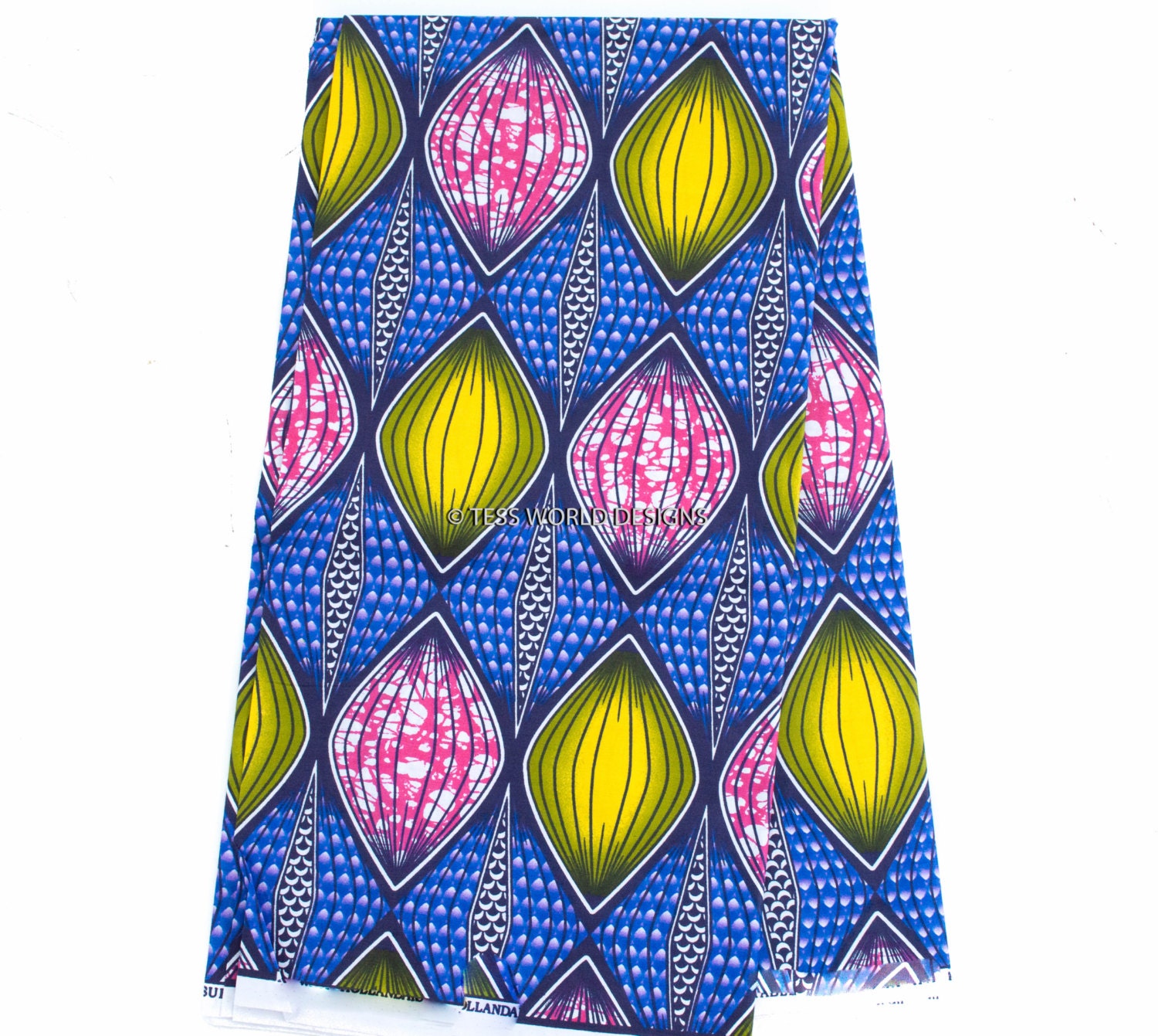 Ankara Fabric Blue African Design Fabric African Clothing