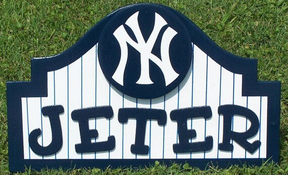 NEW YORK YANKEES Sign Name Sign Custom Made Wood