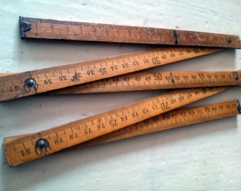 Wood sliding ruler | Etsy