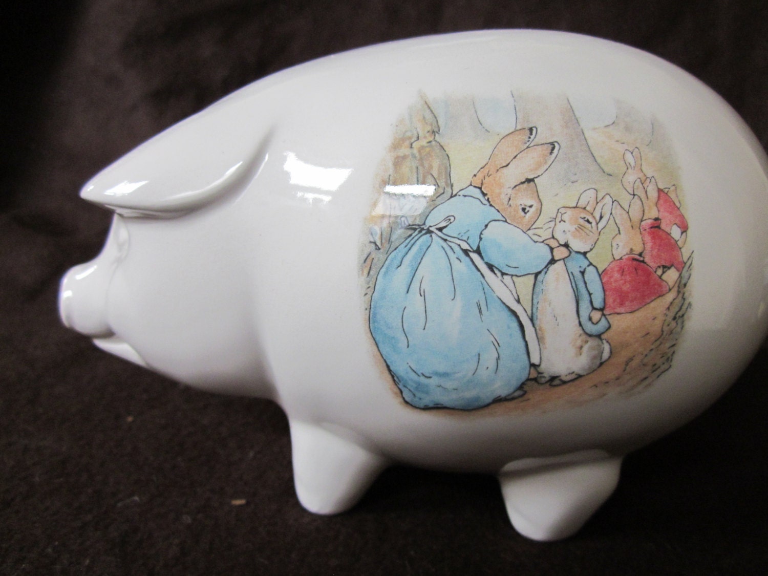 Wedgwood Peter Rabbit Beatrix Potter Piggy Bank Coin Box