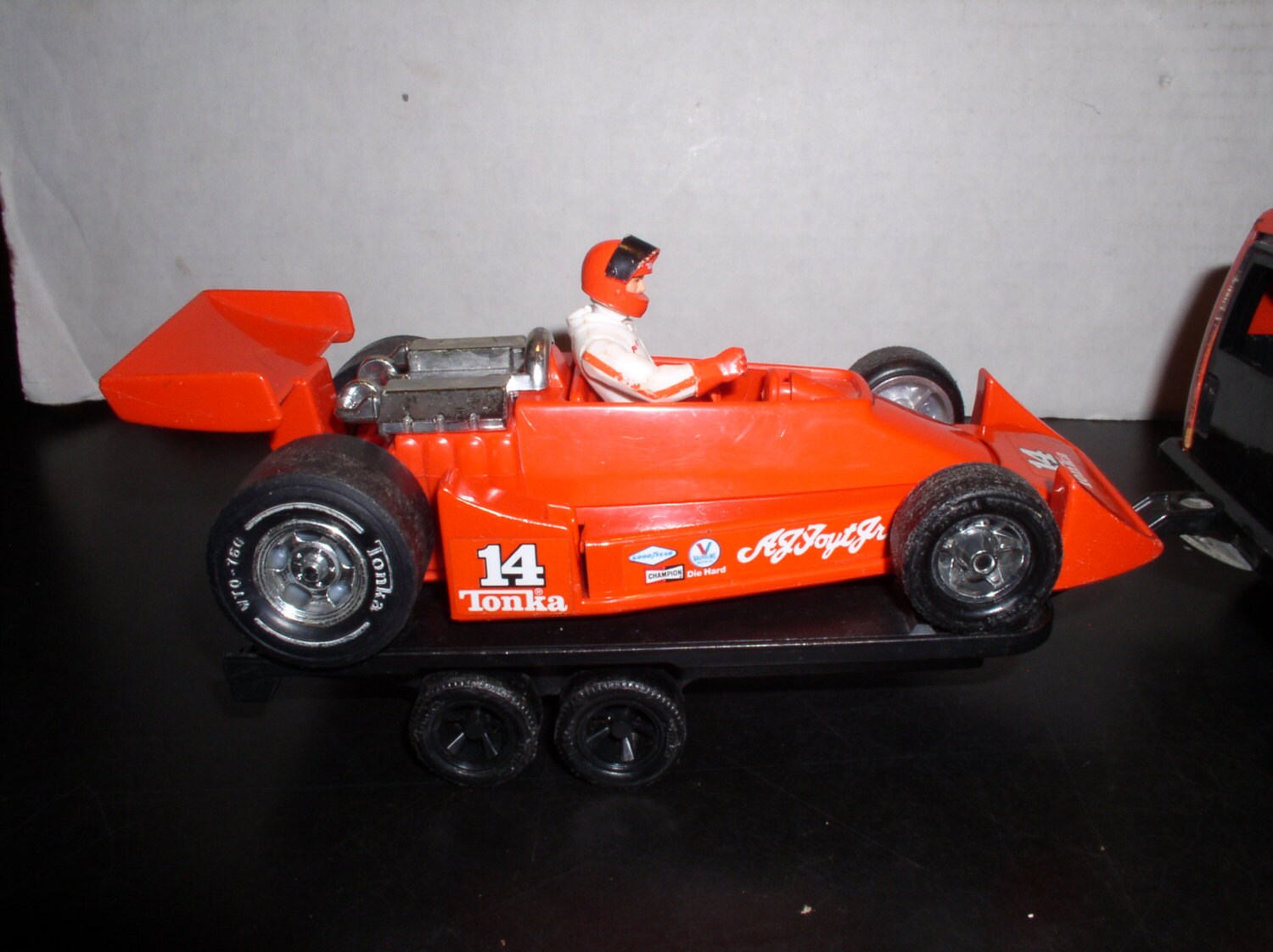 1979 Tonka A.J. Foyt Indy Car Race Team Set Van Trailer