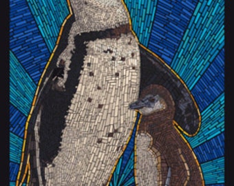 Penguin mosaic | Etsy