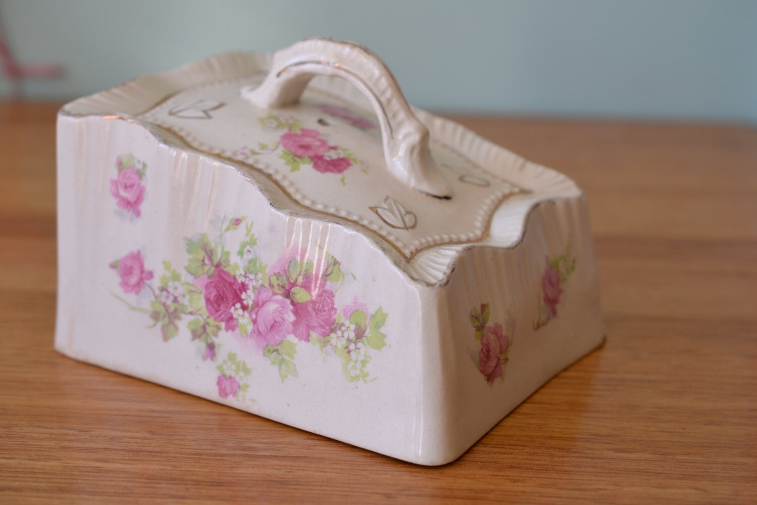 Vintage Ceramic Butter Dish Cover ceramic Victorian antique – Haute Juice