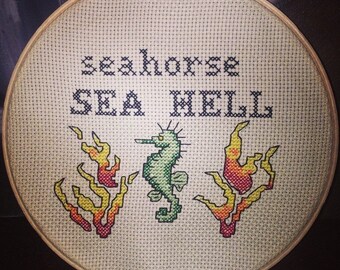 Seattle Seahawks perler bead art. Finished