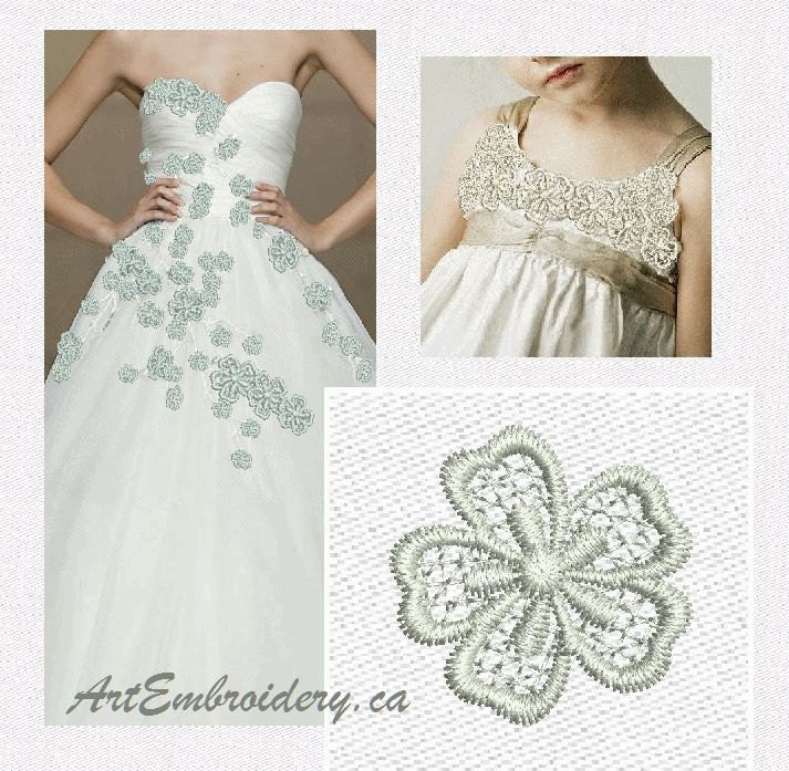 FSL Free Standing Lace Flowers Machine Embroidery Designs