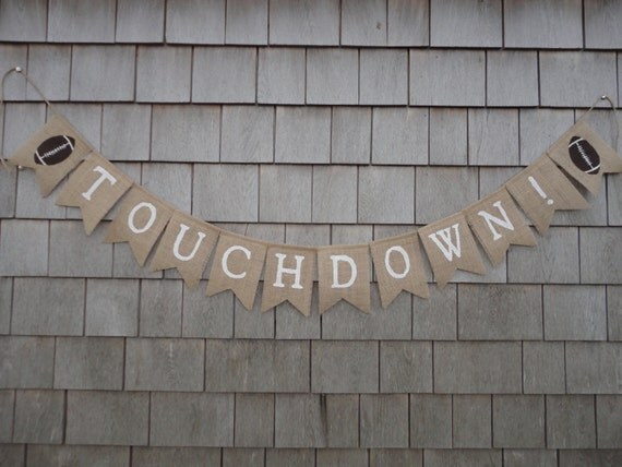 Football Birthday Party Banner Football by IchabodsImagination