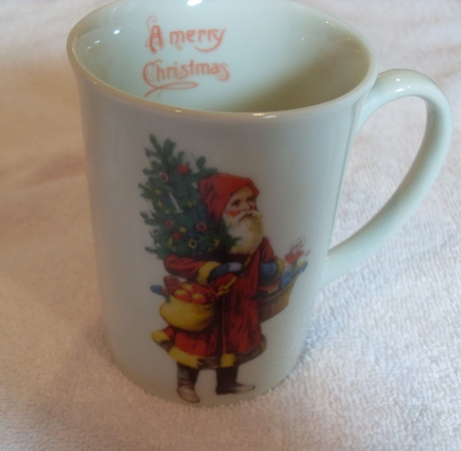 Santa Claus Shop coffee mug, vintage Santa coffee mugs, vintage china ...