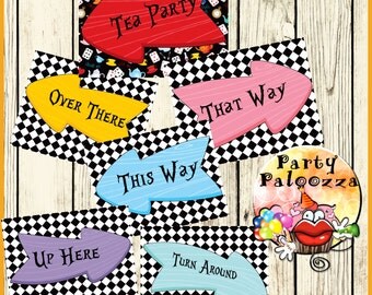 Alice in Wonderland this way that way signs