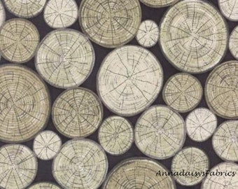 Wood log fabric | Etsy