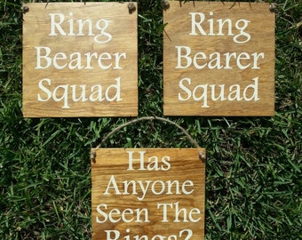 Ring Bearer Signs/ Ringbearer Sign/Flower by CreativeDesignsByBri