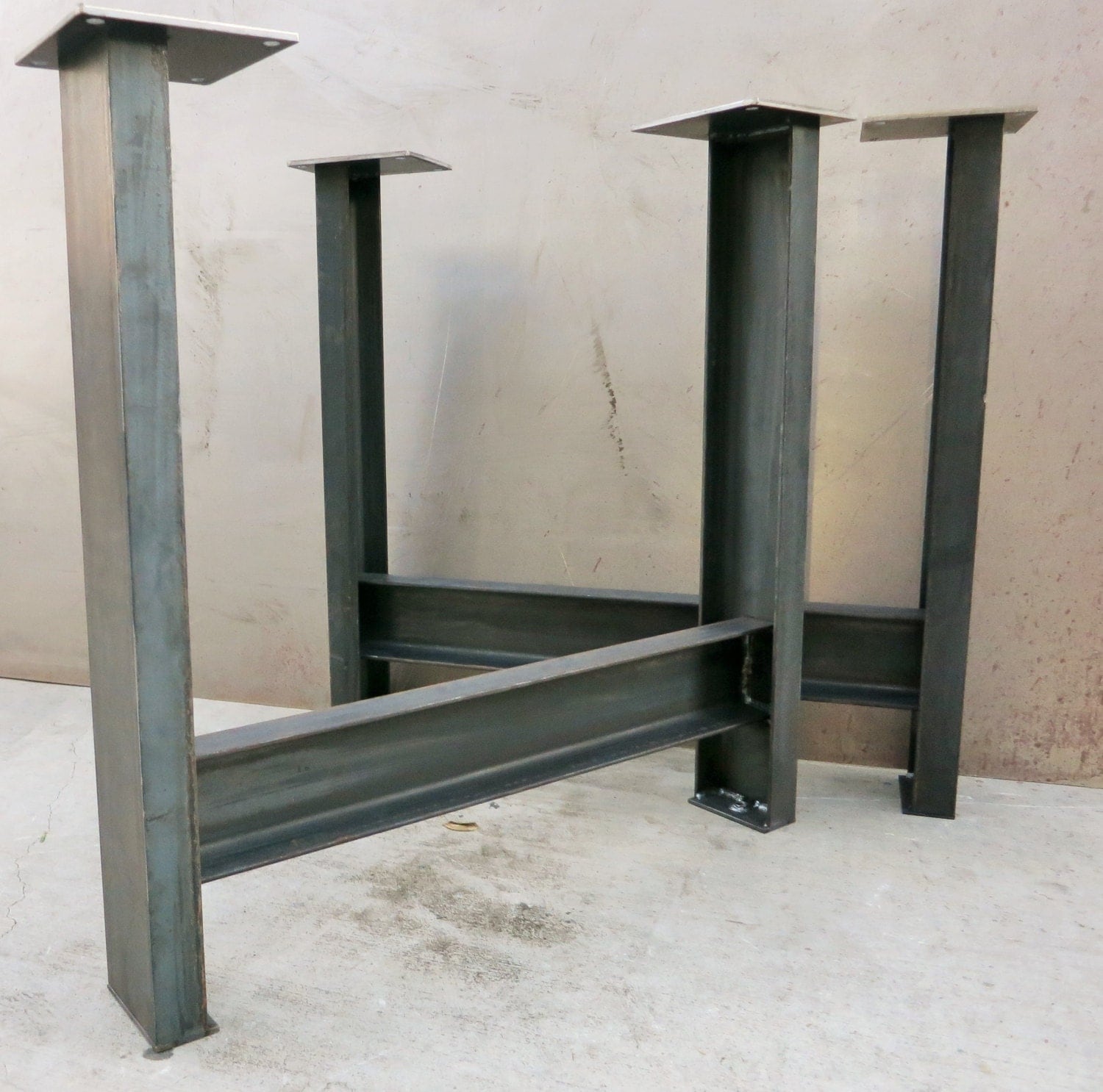 Metal Table Legs set of 2 C channel c4x5.4