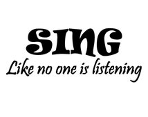 Unique sing like no one is listening related items | Etsy