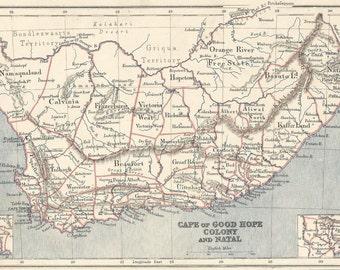 Map of cape colony | Etsy